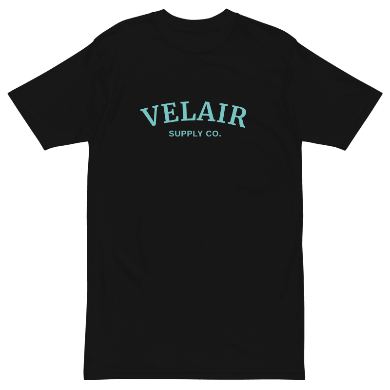 Velair Black & Ice Blue Tee – Velair Supply Co